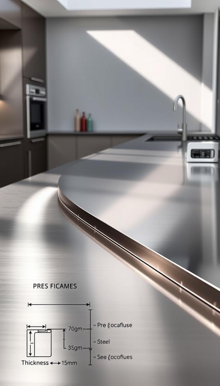Stainless Steel Island Countertop: Benefits and Specifications